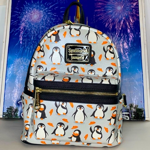 Loungefly | Bags | Loungefly Seaworld Park Exclusive Silver Penguin ...